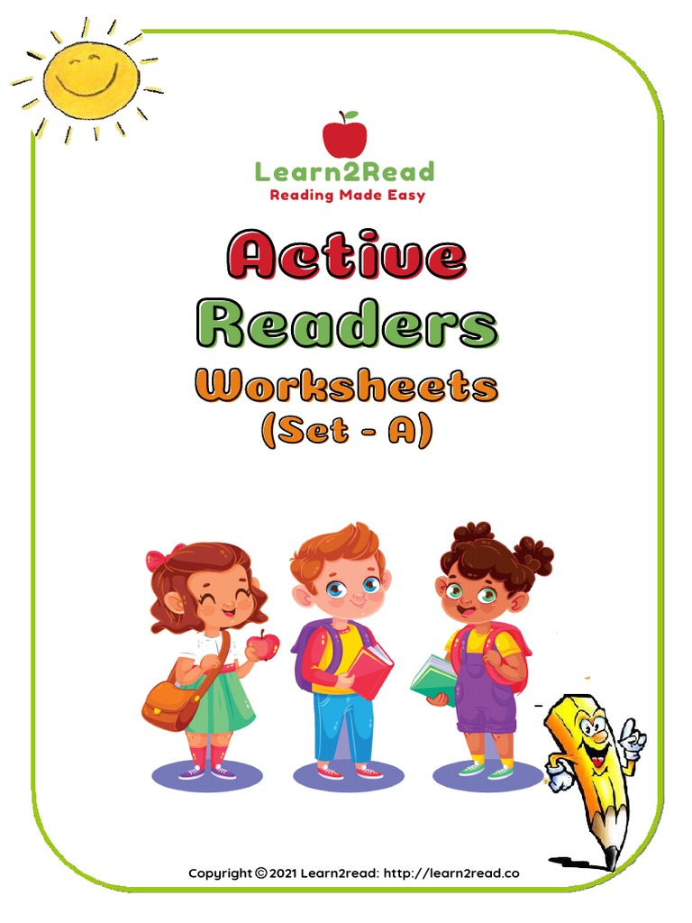 SET A Active Reader Worksheet - Learn2read | PDF