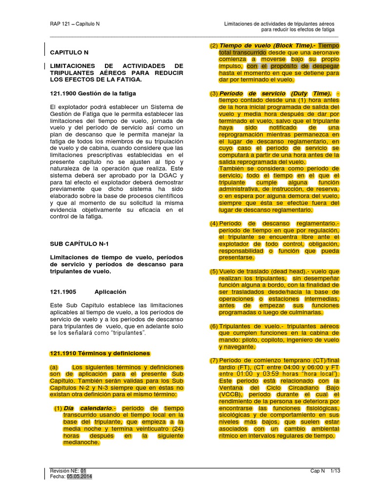 RAP 121 - NE01-Cap N PERU | PDF | Aeronave | Avión