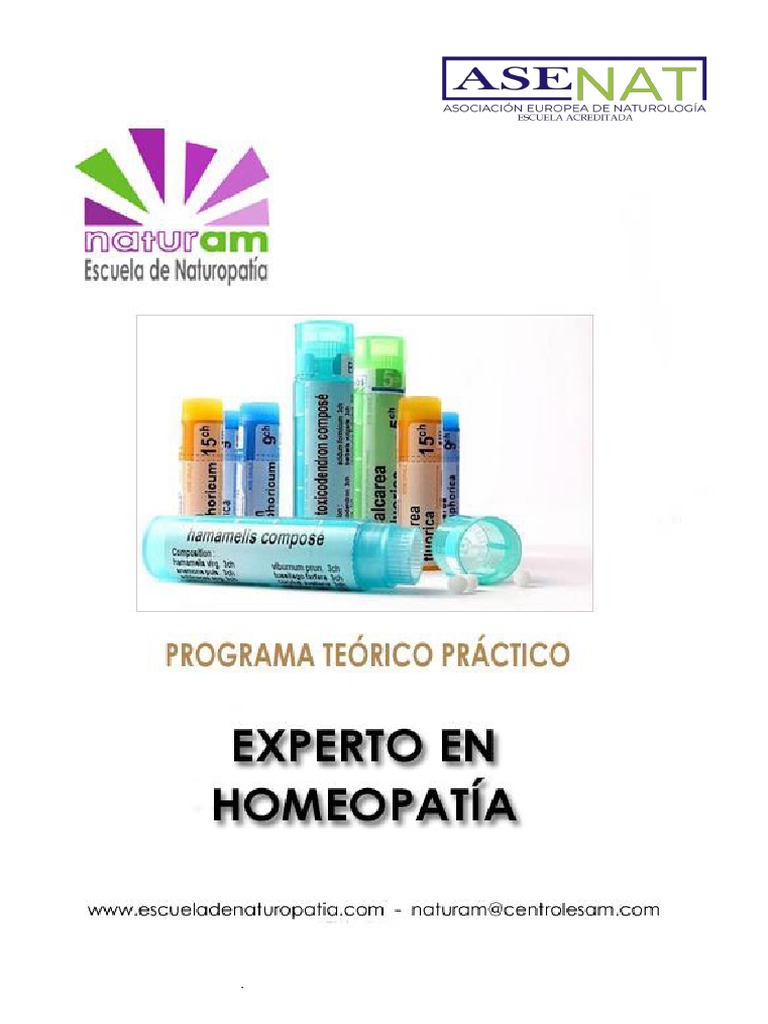 Curso Experto en Homeopatia | PDF | Homeopatía | Medicina alternativa