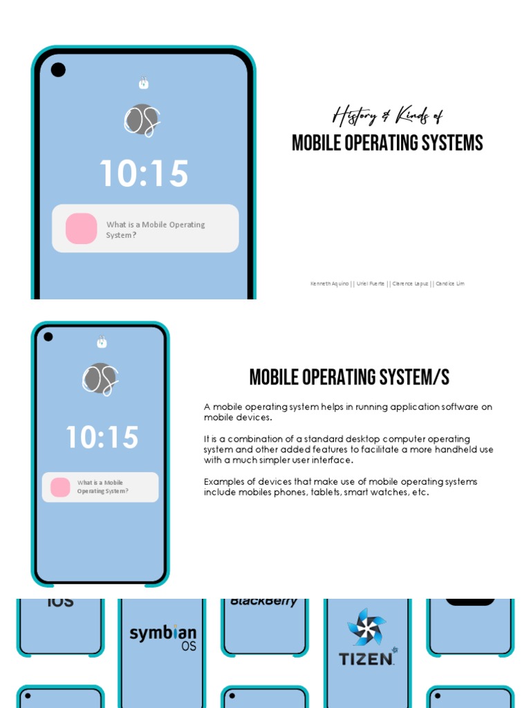 Draft Mobile OS | PDF | Microsoft Windows | Smart Devices