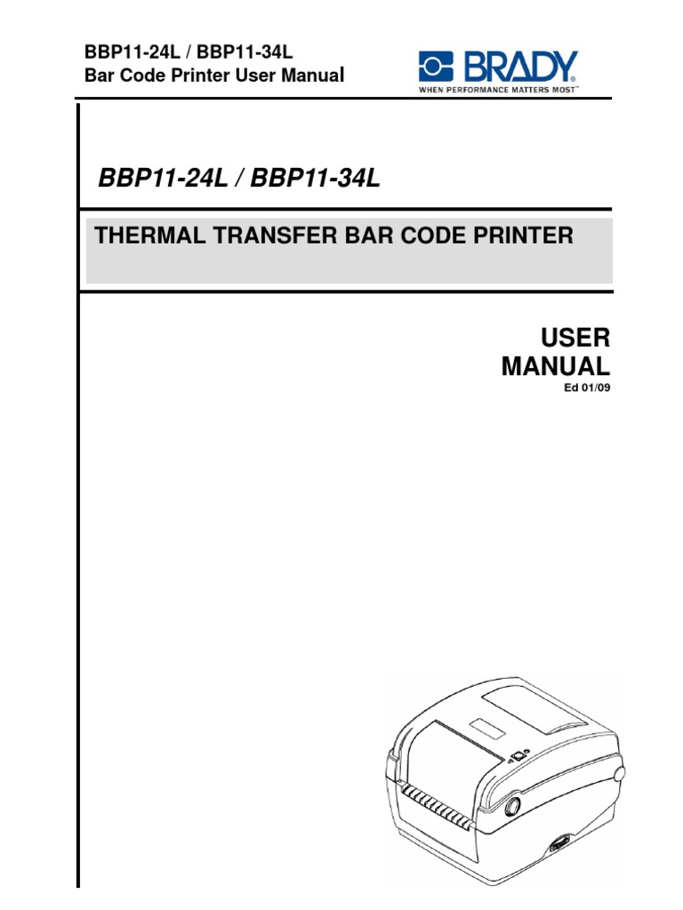 BBP11 User Manual | PDF | Printer (Computing) | Electrical Connector