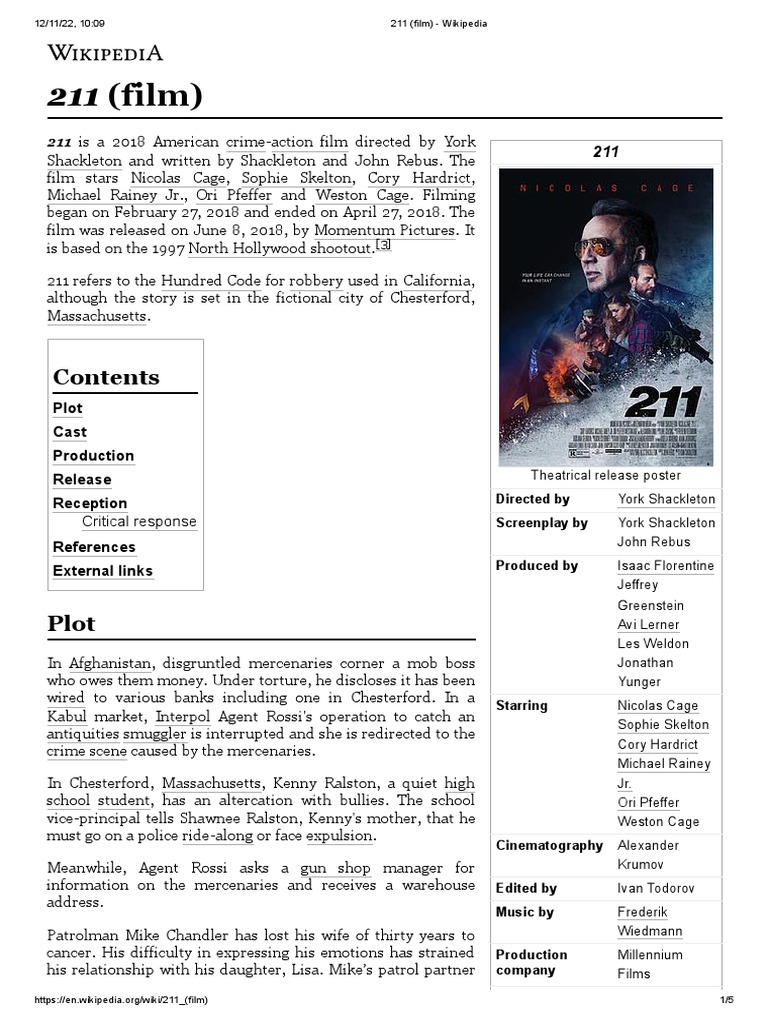 211 (Film) - Wikipedia | PDF