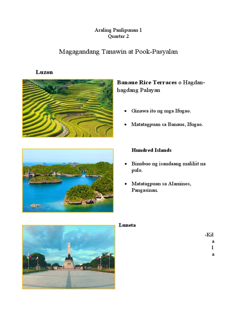 Magagandang Tanawin at Pook-Pasyalan: Luzon Banaue Rice Terraces o ...