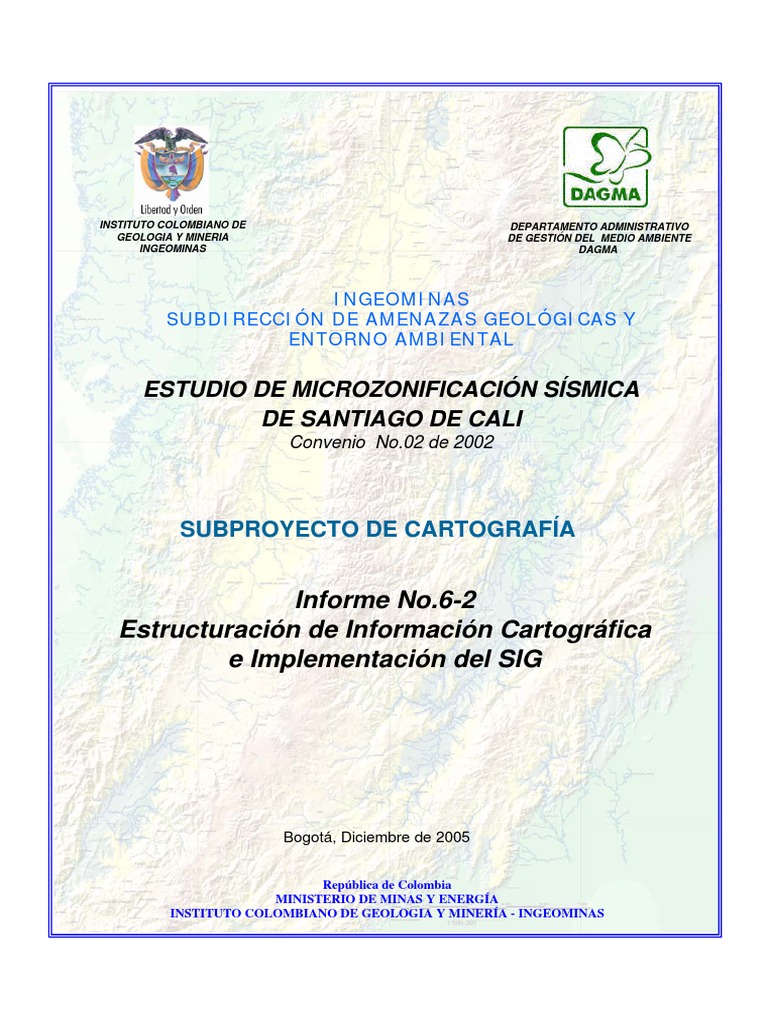 Sig Tipo de Informe | PDF | Sistema de información geográfica | Cartografía