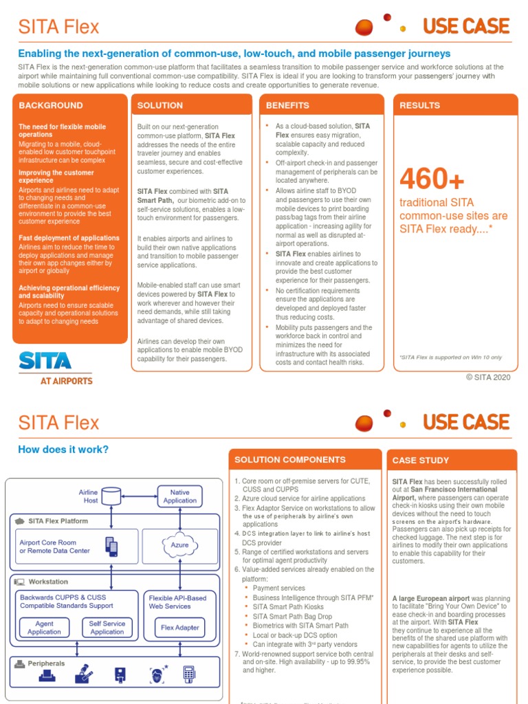 1A - Sita-Flex-Use-Case | PDF | Cloud Computing | Airport