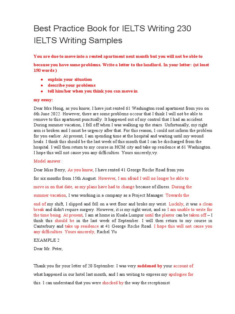 Best IELTS Writing Practice Samples | PDF