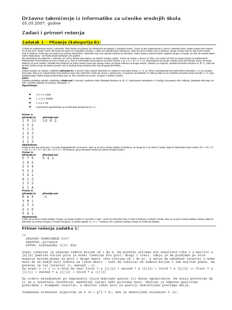 Skripta Zadaci C++ | PDF