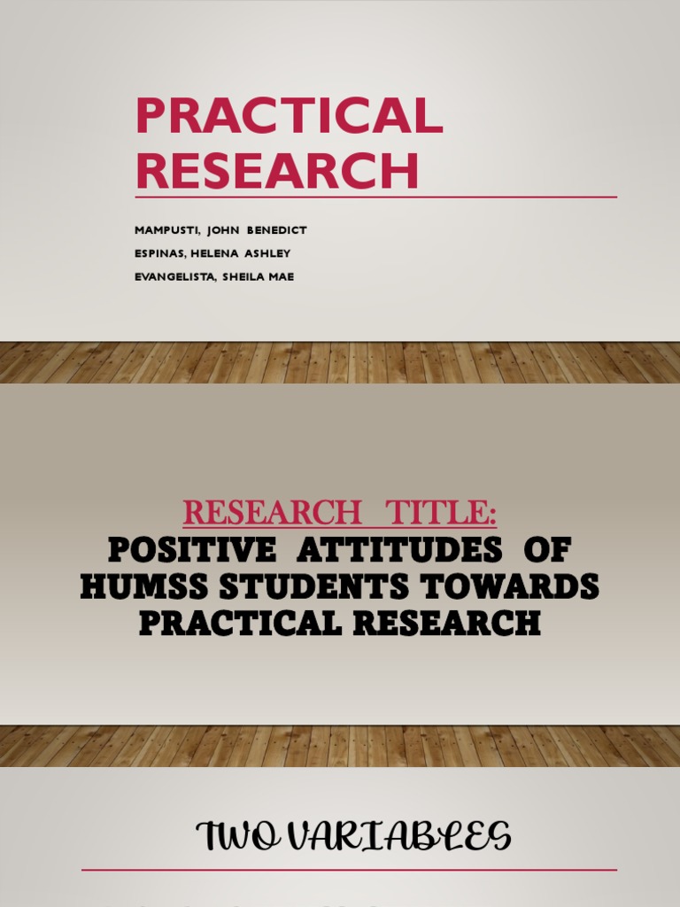 Practical Research 1 | PDF | Science & Mathematics