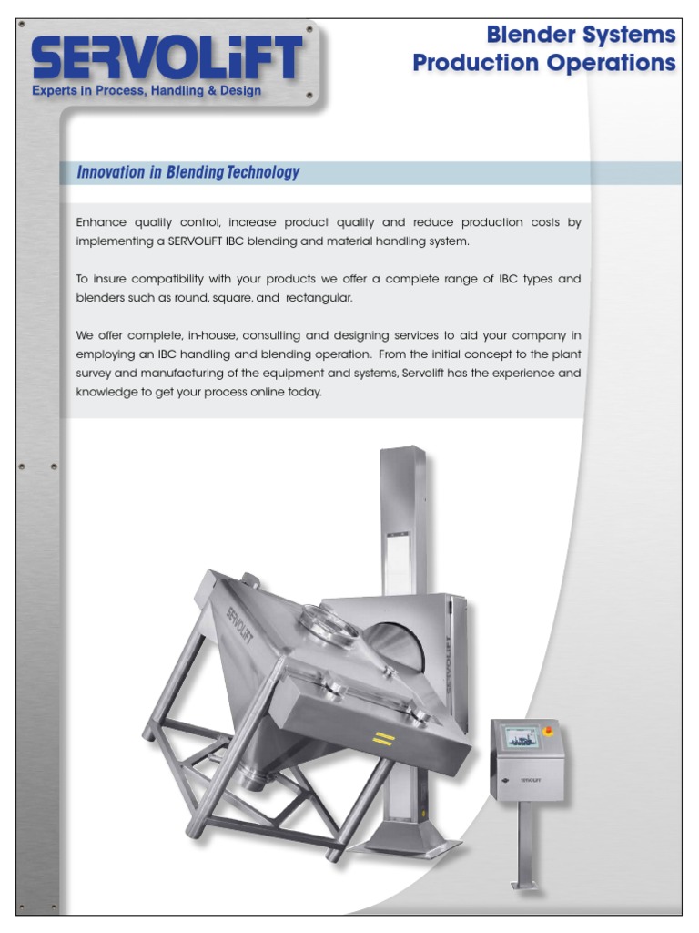 Servolift Blending Systems | PDF