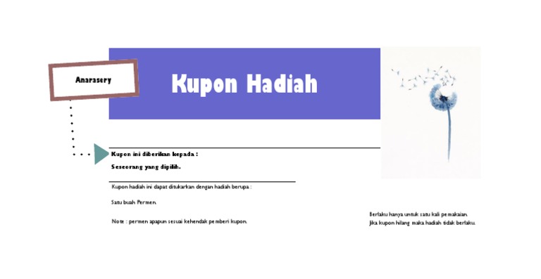 Kupon Hadiah | PDF