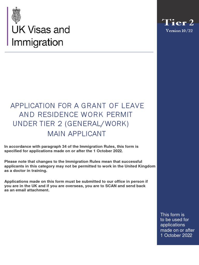 Tier 2 Work Permit Application | PDF | Crimes | Crime & Violence