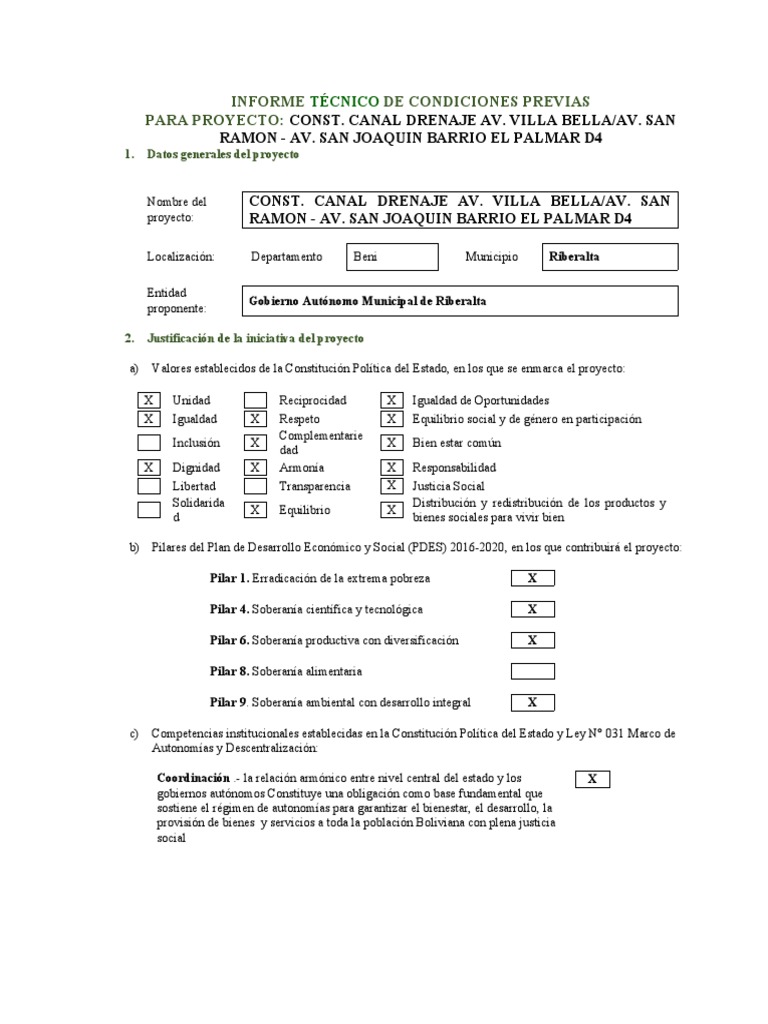 Formato_ITCP_CANAL DE DRENAJE | PDF | Presupuesto