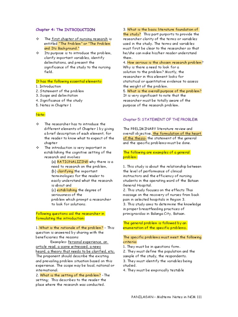 Research Notes | PDF | Nursing | Hypothesis