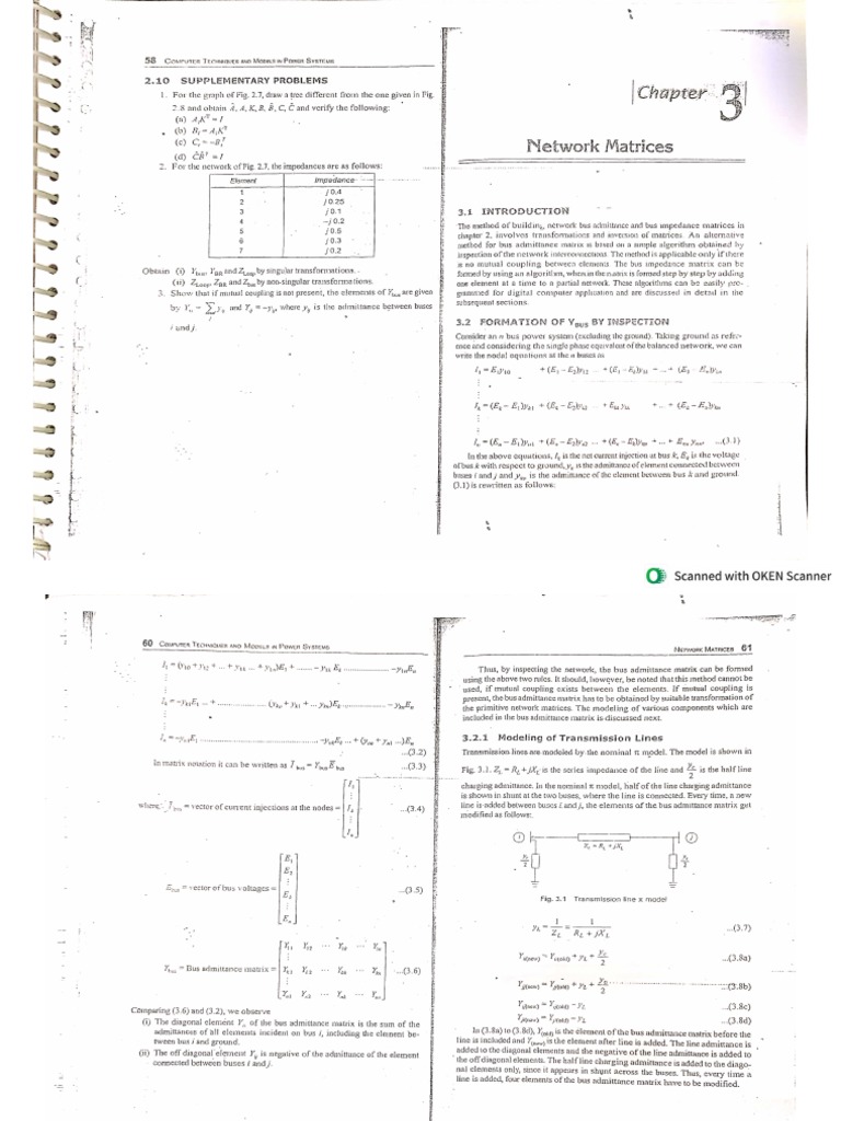 Network Matrices PSA 2 | PDF