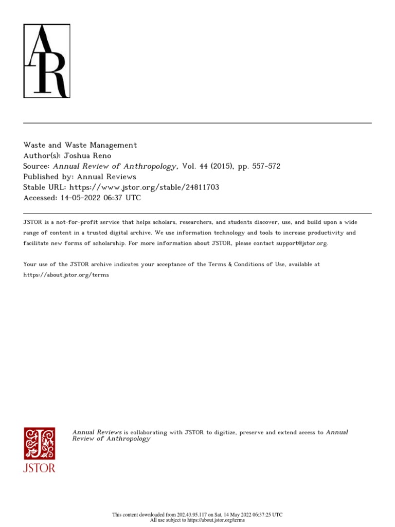Waste and Waste Management | PDF | Waste | Landfill