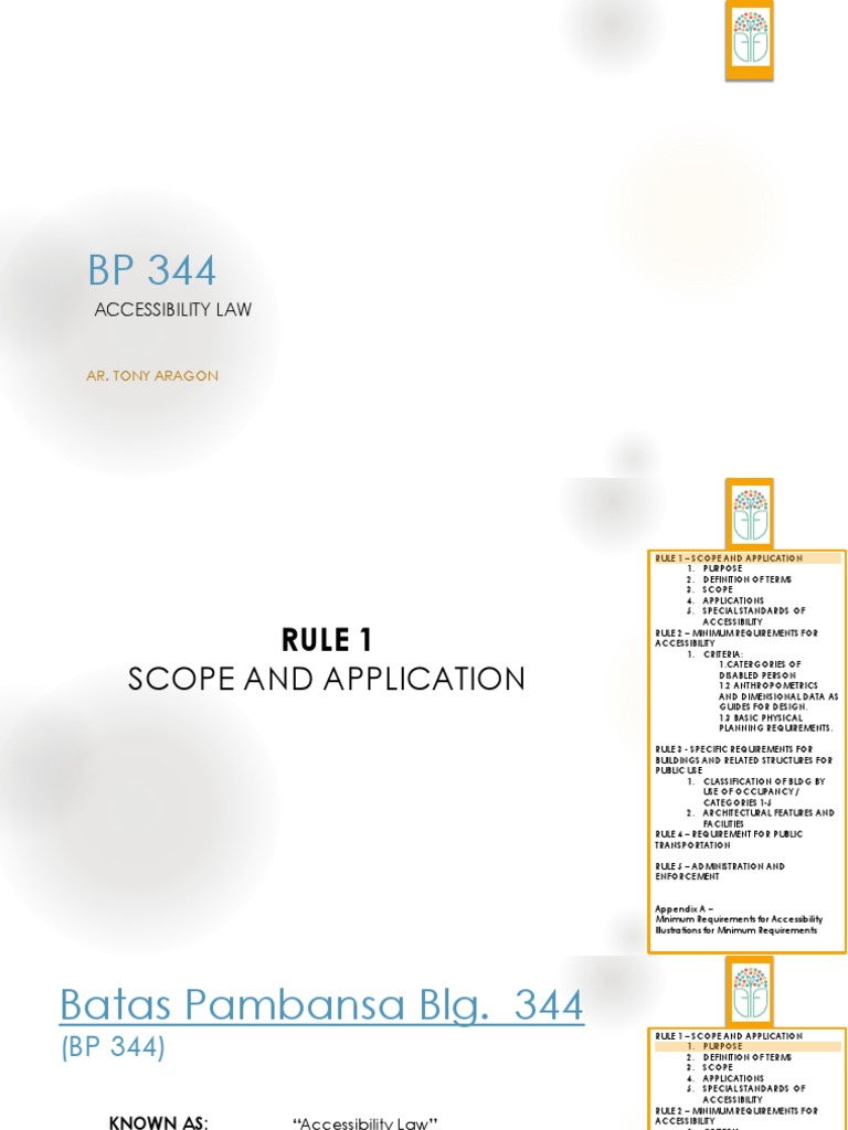 1 BP 344 Irr | PDF | Accessibility | Disability
