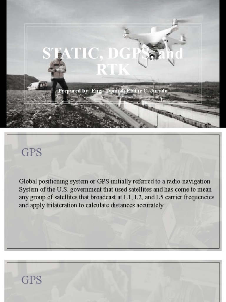 STATIC DGPS and RTK | PDF | Global Positioning System | Telecommunications