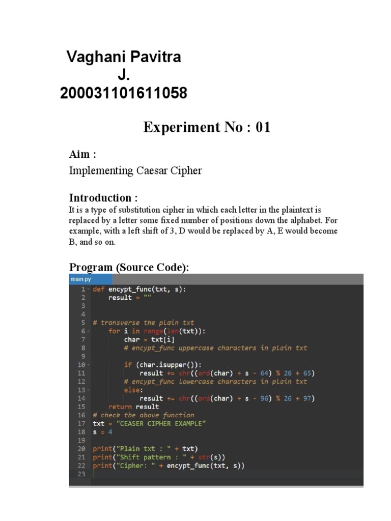 Final Report Pdf Cipher Cryptography