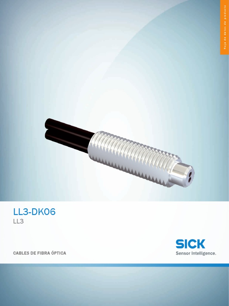 Datasheet LL3-DK06 5313019 Es | PDF | Fibra óptica | Óptica