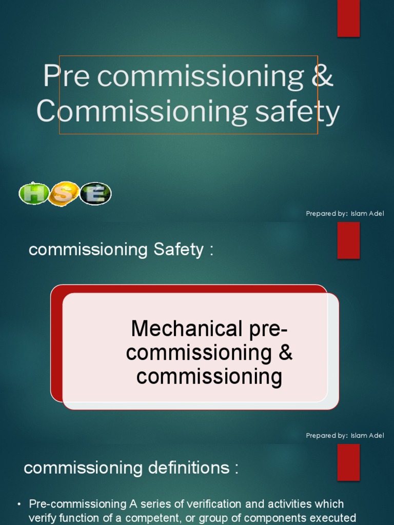 Basic Pre Commissioning and Commissioning Safety 220826 082857 | PDF ...