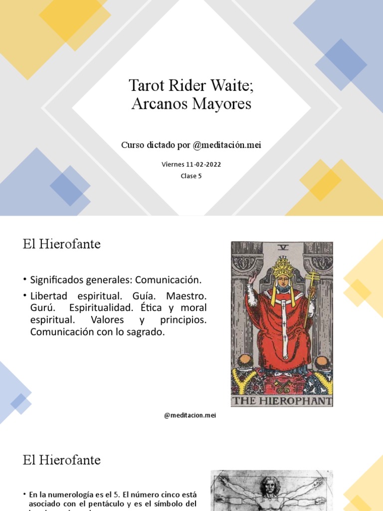 Significado del Hierofante en Tarot | PDF | Tarot