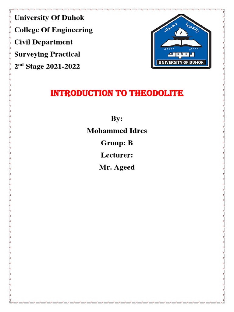 An Introduction to Digital Theodolites: Uses, Types, Setup Instructions ...