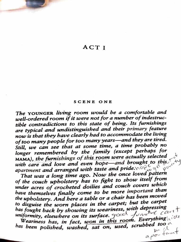 A Raisin in The Sun Act 1 Scene 1 | PDF