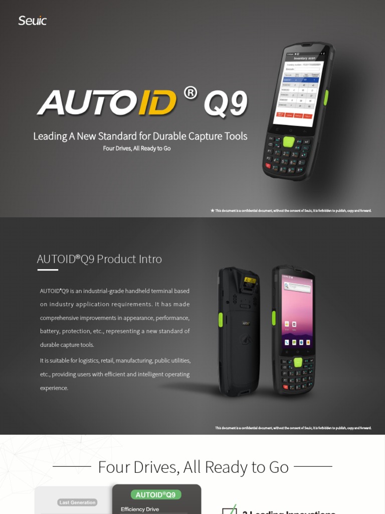 AUTOID Q9 Product Introduction-V1.1 | PDF | Barcode | Mobile App