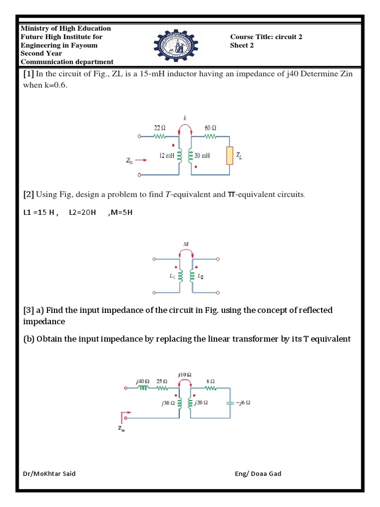 Sheet 2-Circuit 2 | PDF