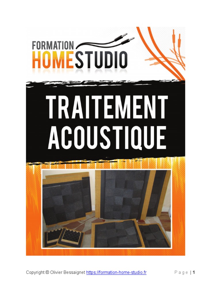 Guide Traitement Acoustique | PDF | Son (physique) | Mécanique newtonienne