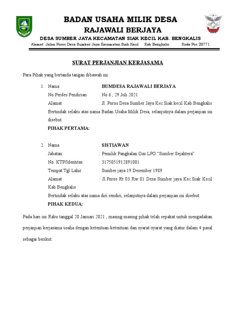 Kop Surat Bumdes | PDF