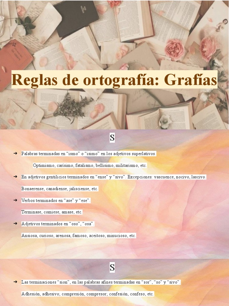 Presentación Grafias | PDF | Sintaxis | Tipología Lingüística