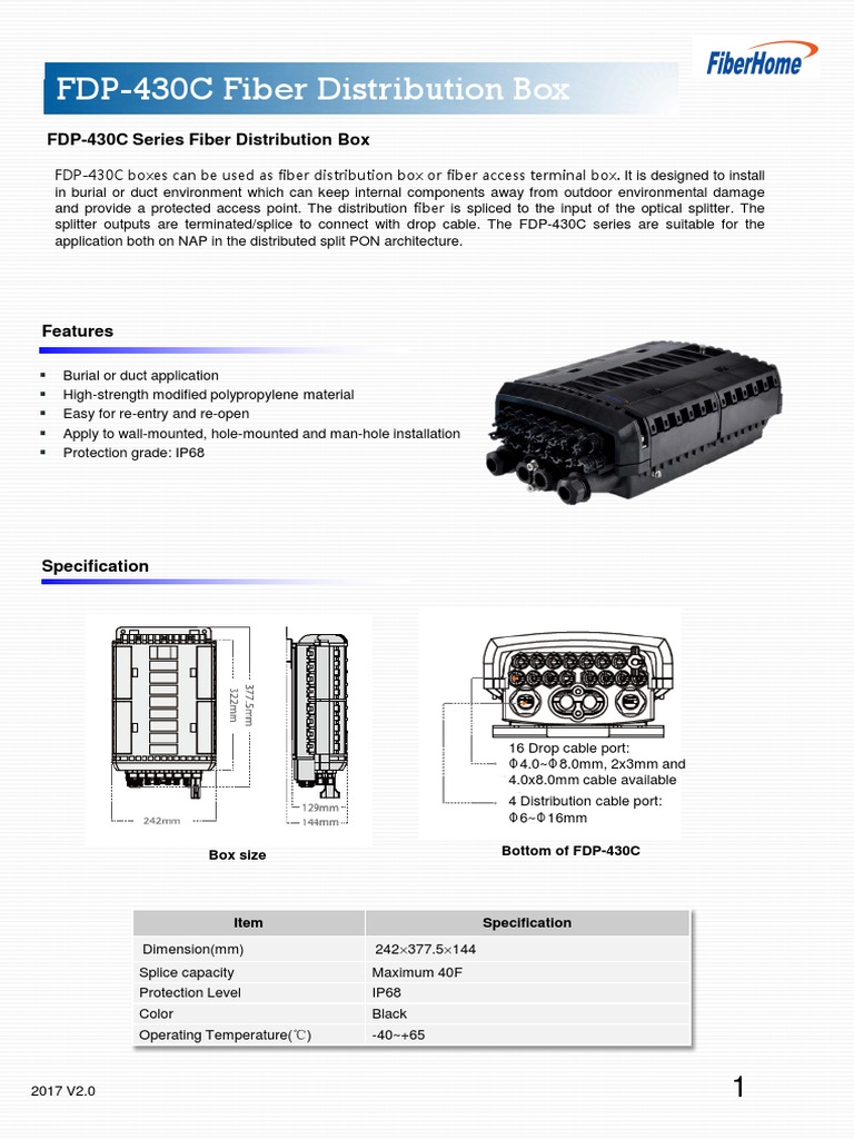 An Overview of the FDP-430C Fiber Distribution Box: Features ...