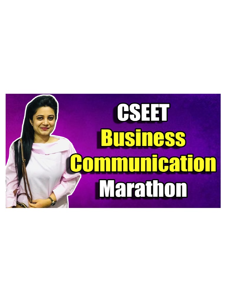 CSEET Business Communication Handwritten Notes | PDF