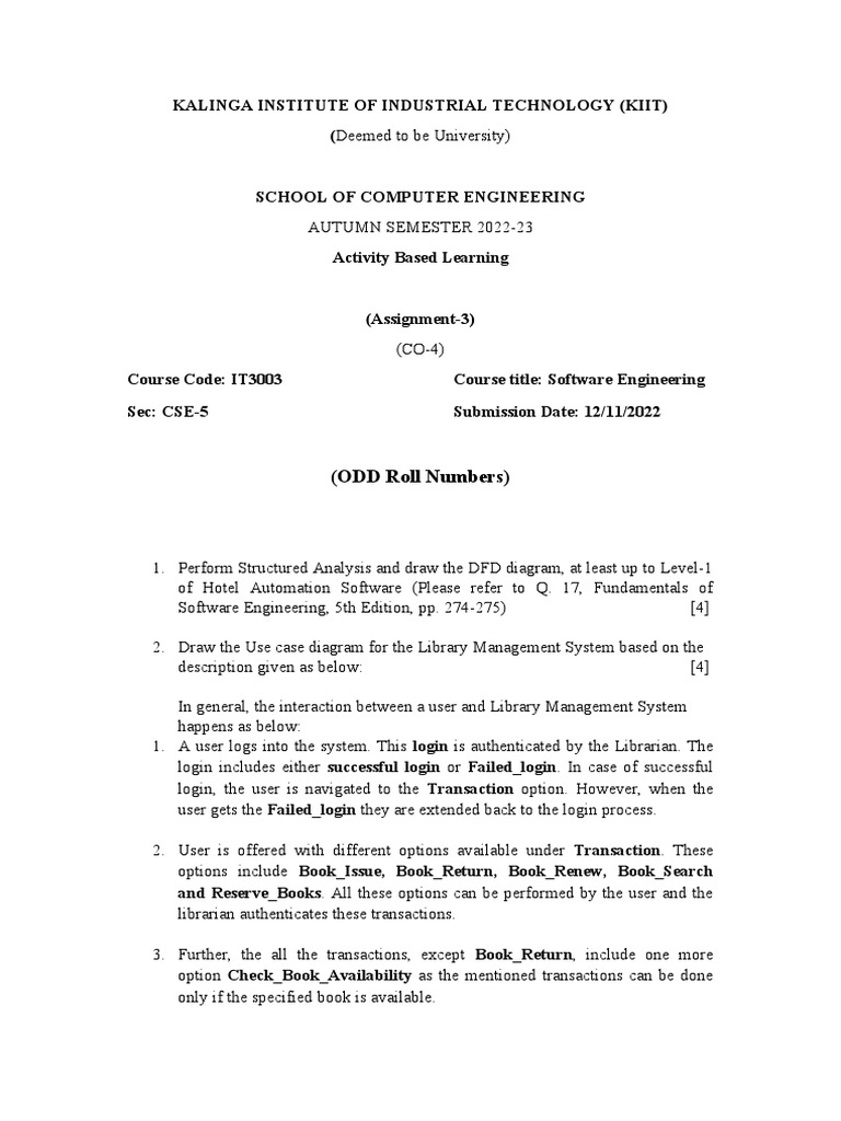 Assignment-3 - Set-A - Odd Roll Numbers | PDF