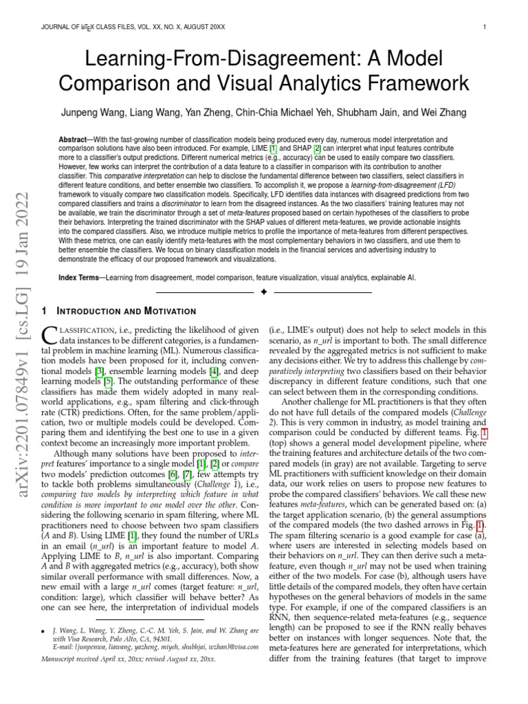 Learning-From-Disagreement A Model Comparison and | PDF | Statistical Classification | Receiver ...