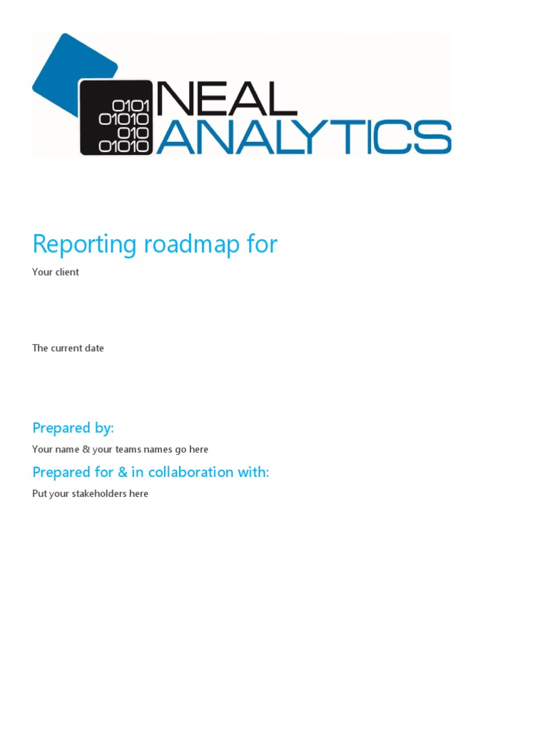 Neal Analytics Data Warehouse Roadmap Template V1 Pdf Intelligence