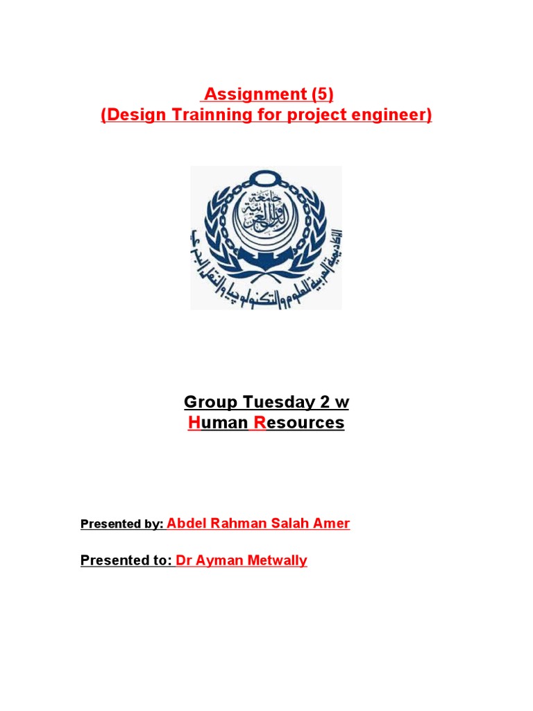 H.R Assignment | PDF | Project Management | Business