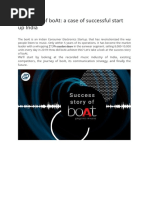 BoAt Lifestyle: Market Success Analysis | PDF | Retail | Brand