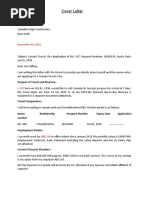 Japan Tourist Visa Cover Letter Sample | PDF | Travel Visa | Tourism