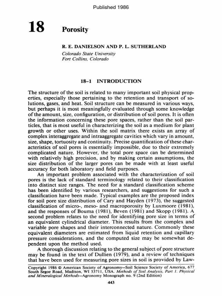 Porosity | PDF | Porosity | Pressure Measurement