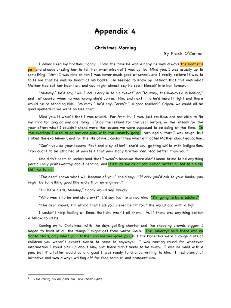 9 Appendix 4 Christmas Morning | PDF | Mystery, Thriller & Crime Fiction