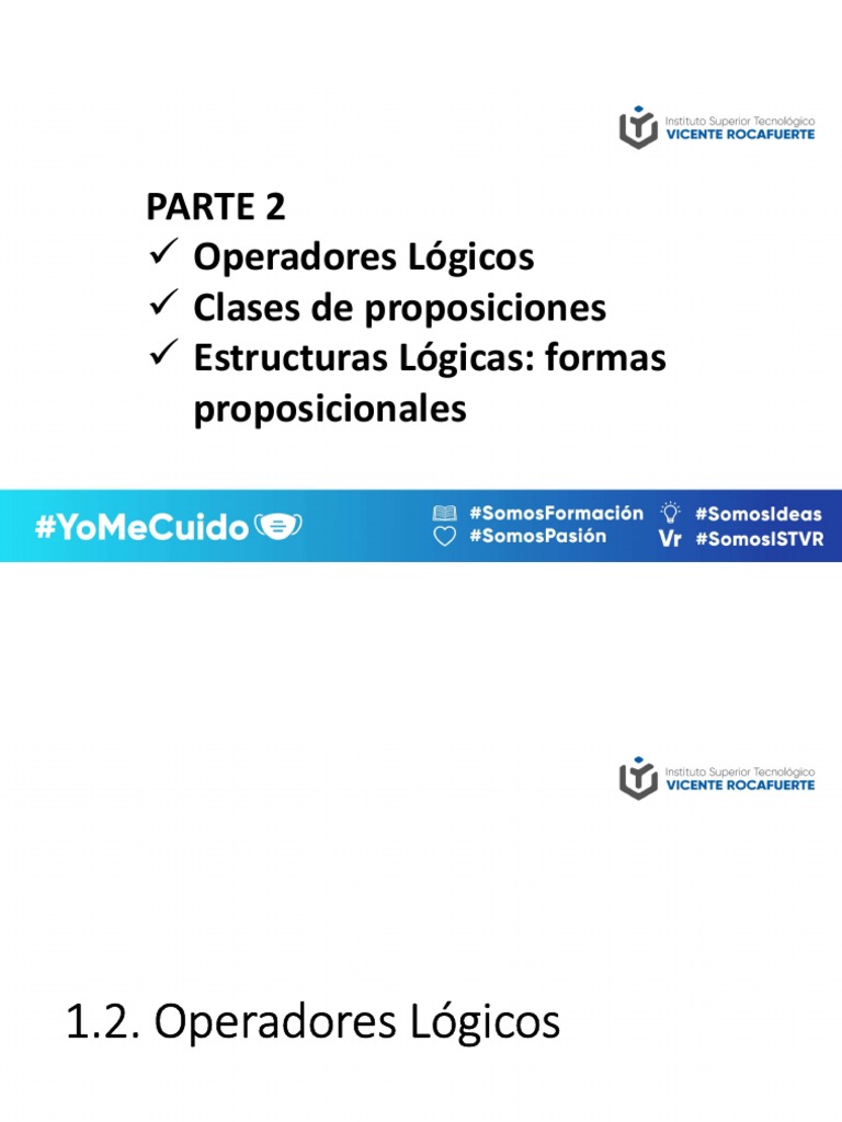 02 Operadores Lógicos y Formas Proposicionales | PDF | Proposición ...