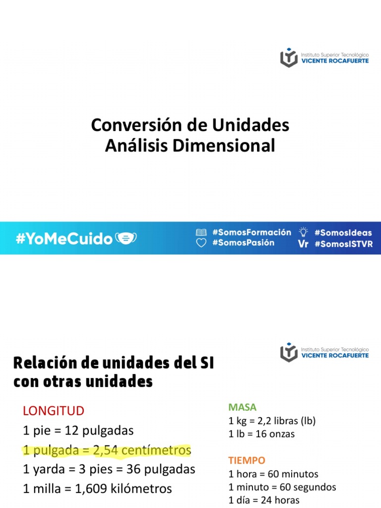 Análisis Dimensional y Conversión de Unidades | PDF | Decimal | Sistema ...