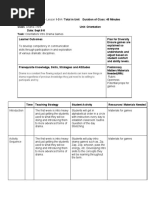 Orientation Lesson Plan | PDF | Educational Assessment | Lesson Plan