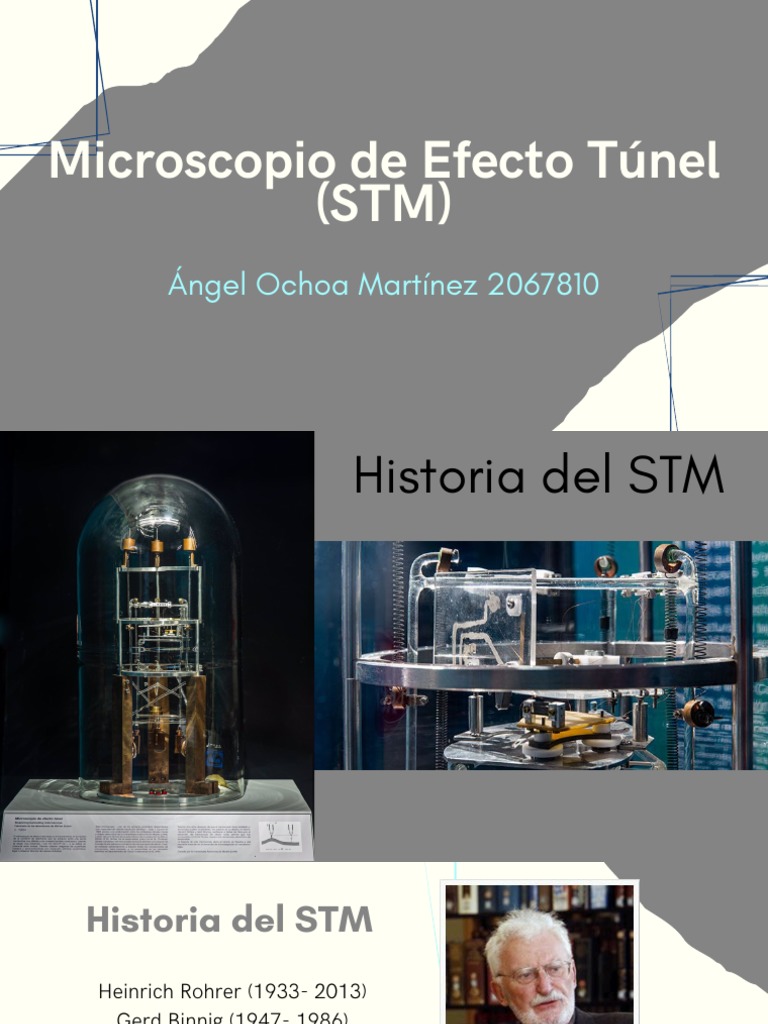 Microscopio de Efeto Túnel STM | PDF | Microscopio de efecto túnel | Electrón