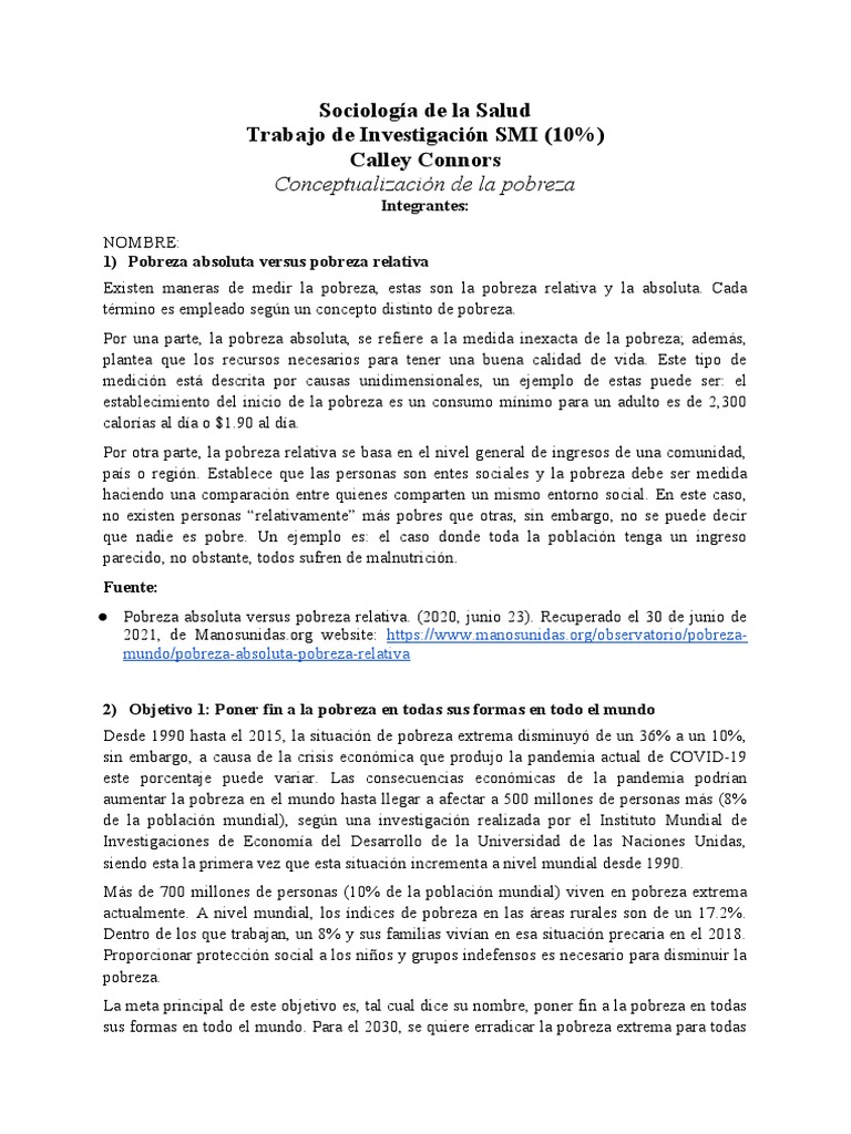 EJEMPLO MA INVEST SOC SALUD Trabajo de Investigación SMI ...