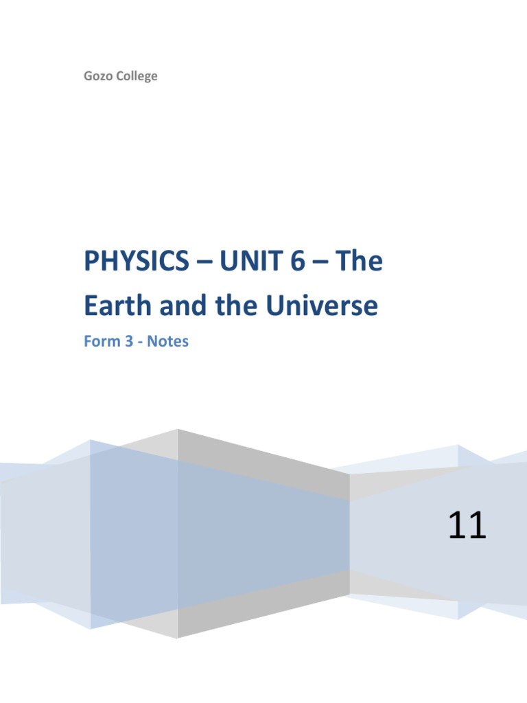 Unit 6 - The Earth and The Universe-RUBEN | PDF | Planets | Solar System