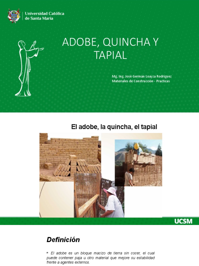 Construcción con Adobe y Quincha | PDF | Elementos arquitectónicos ...