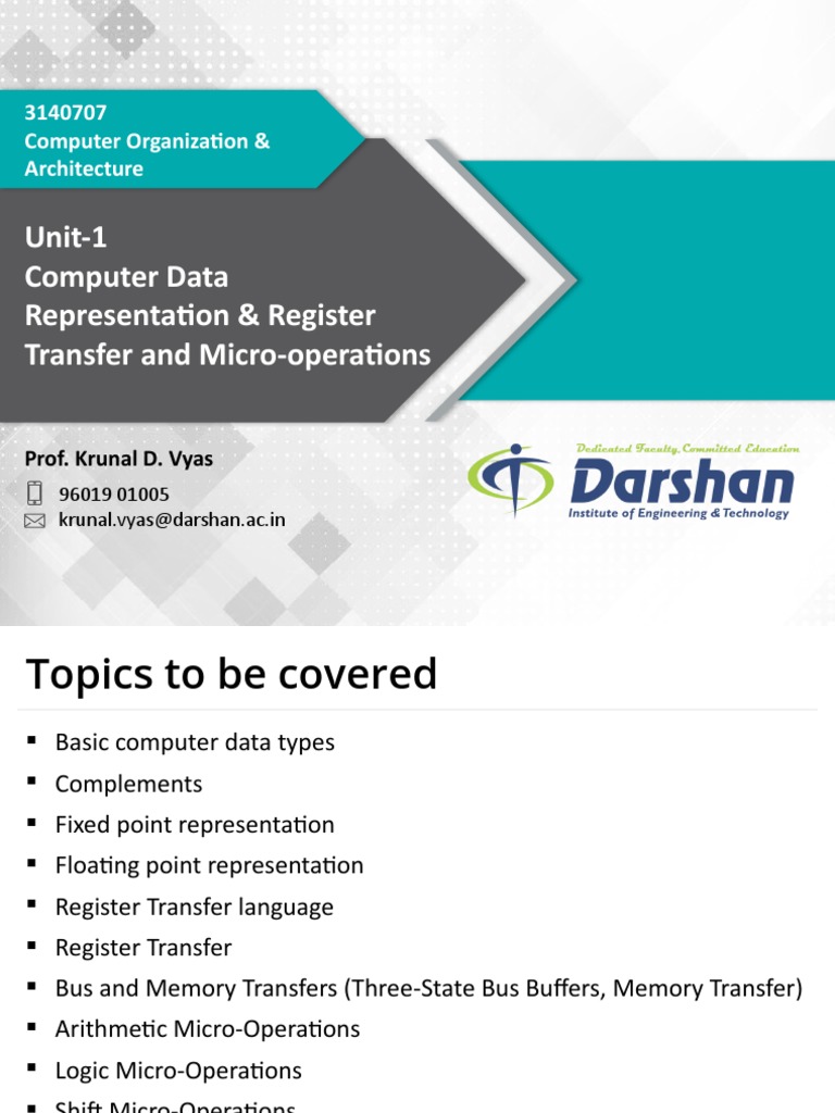 COA GTU Study Material Presentations Unit-1 02012020050452AM | PDF ...